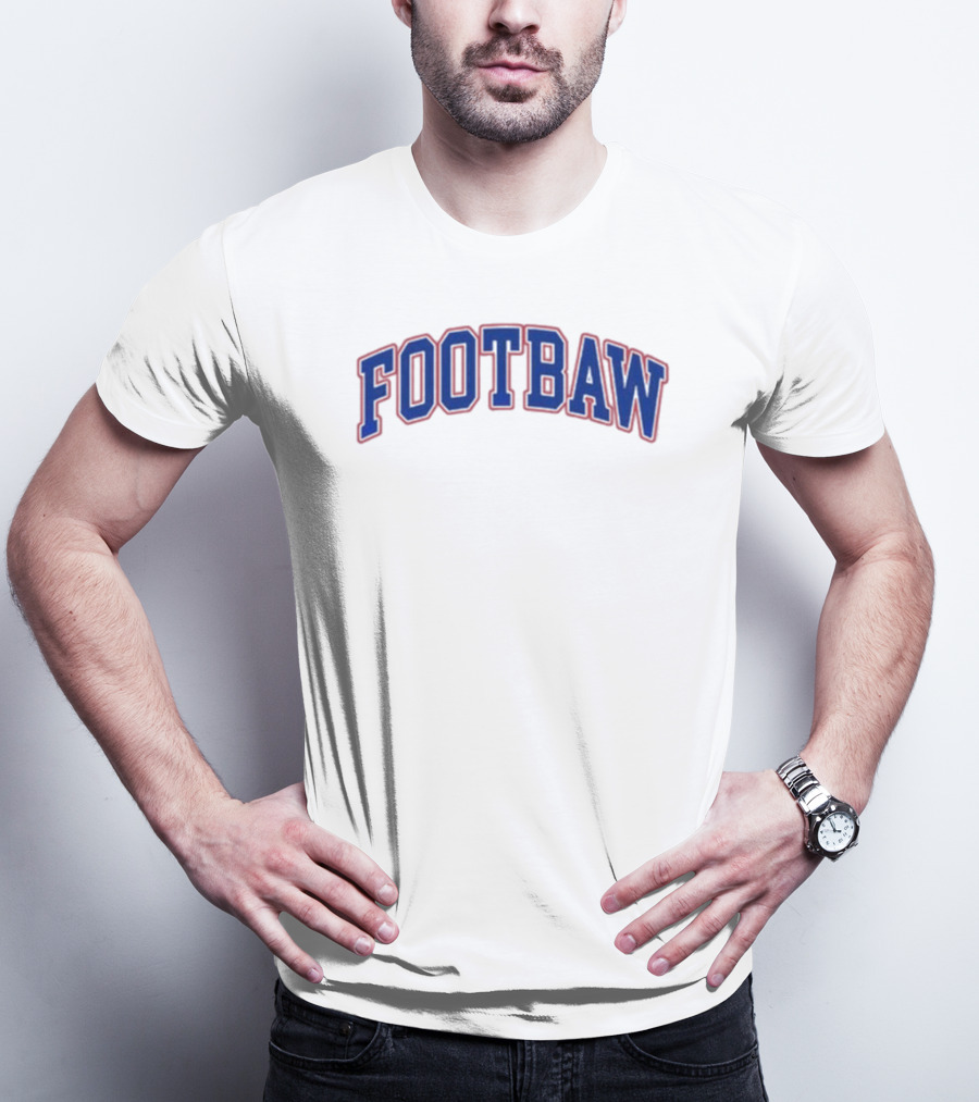Footbaw Retro Sports Style Crewneck T-Shirt