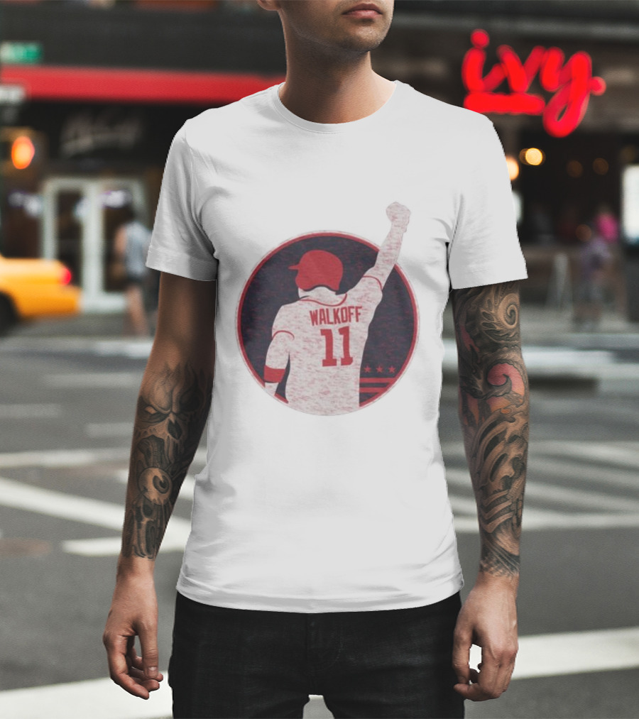 Mr Walkoff 11 Baseball Red Circle T-Shirt