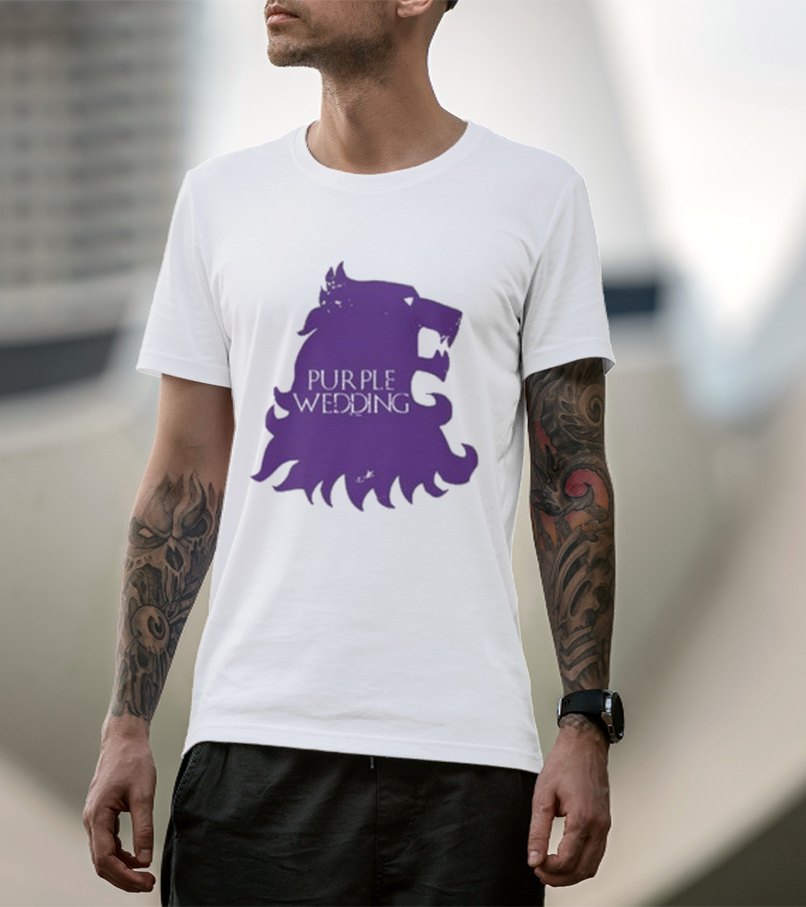 Purple Wedding Lannister Lion Crest T-Shirt
