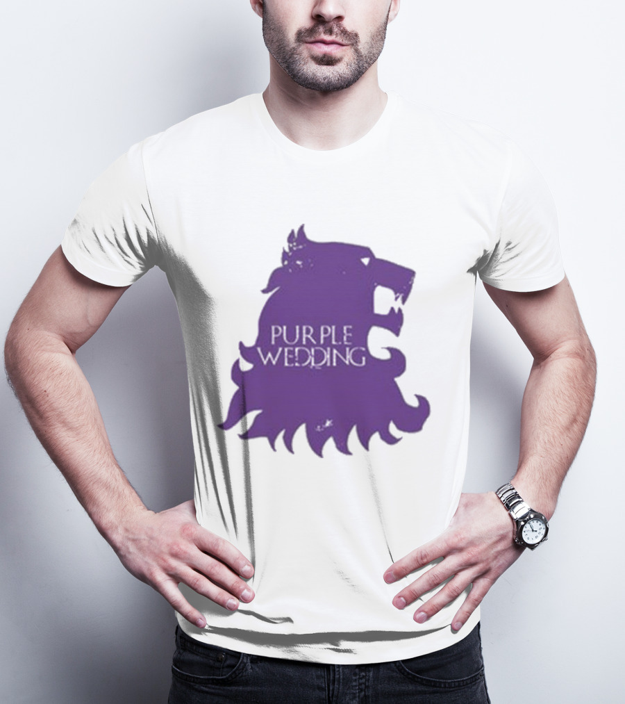 Purple Wedding Lannister Lion Crest T-Shirt