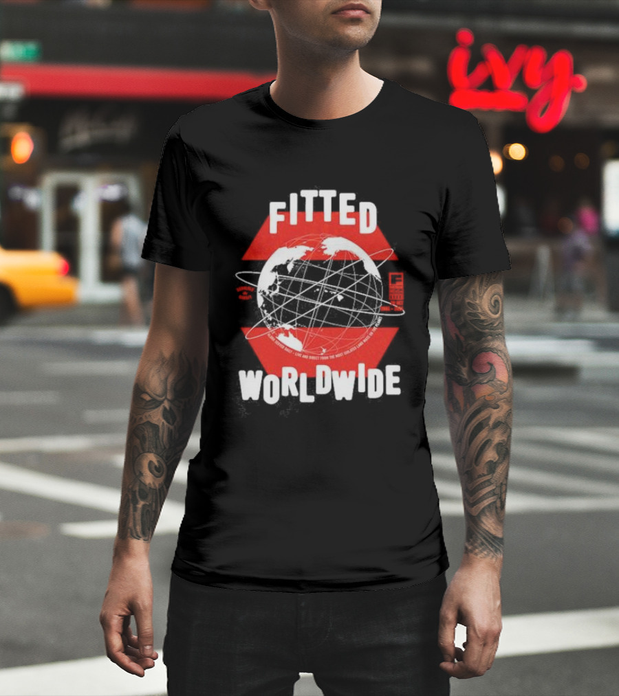 Live And Direct Fitted Worldwide Global Network T-Shirt