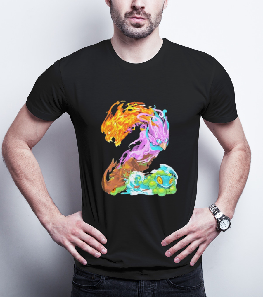 Rivals Of Aether 2 Elemental Creatures Number T-Shirt