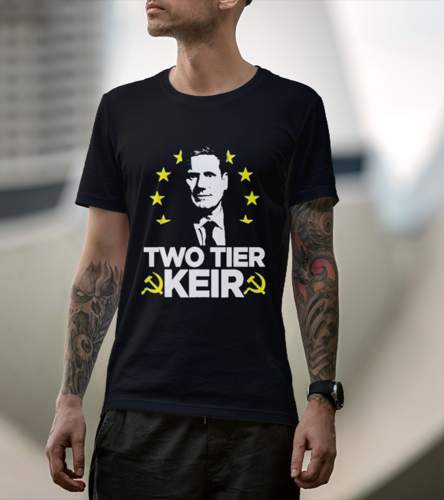 Two Tier Keir EU Stars And Hammer And Sickle T-Shirt