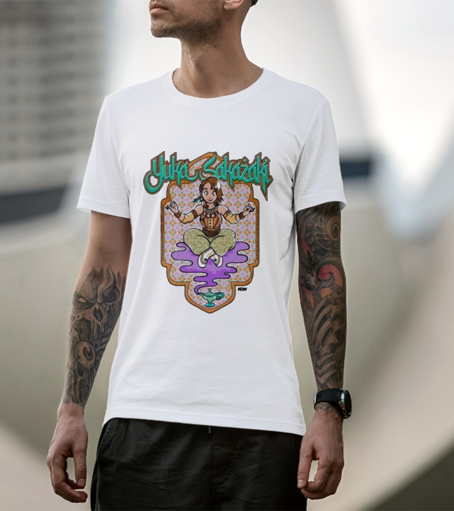 All Elite Wrestling AEW Yuka Sakazaki Floating Character T-Shirt