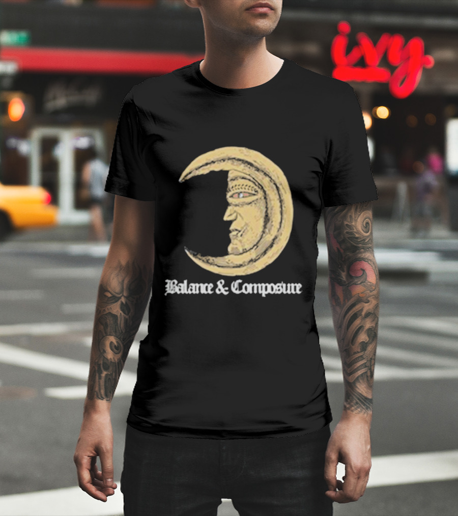 Balance And Composure Moon Face T-Shirt