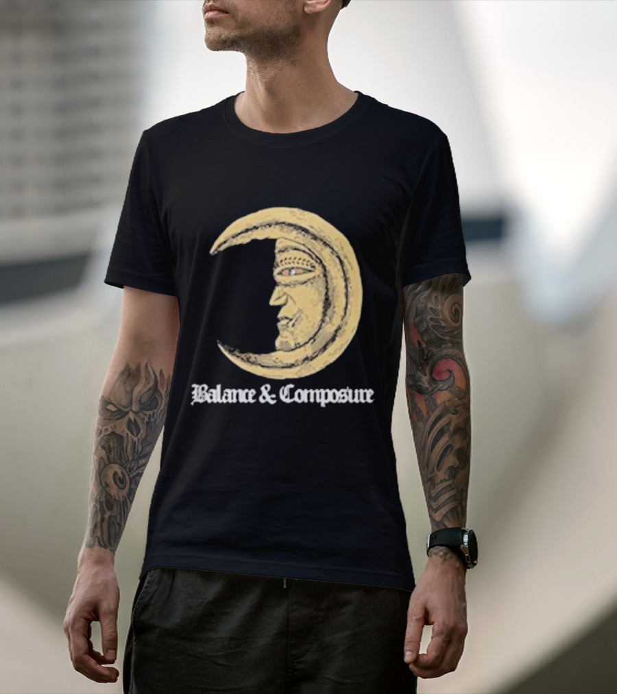Balance And Composure Moon Face T-Shirt