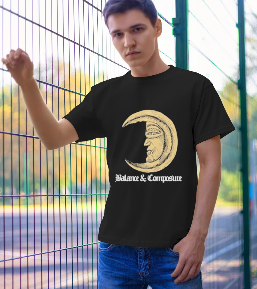 Balance And Composure Moon Face T-Shirt