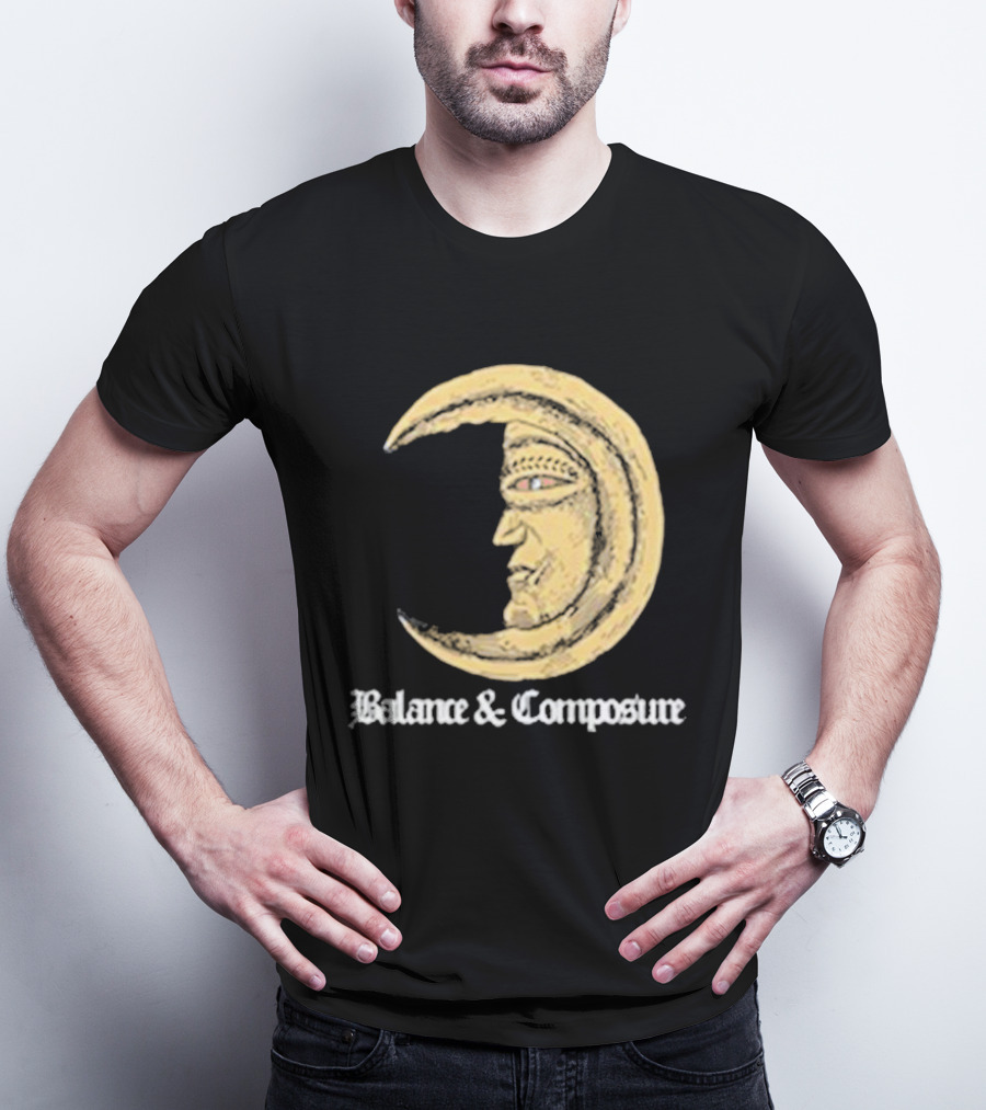Balance And Composure Moon Face T-Shirt