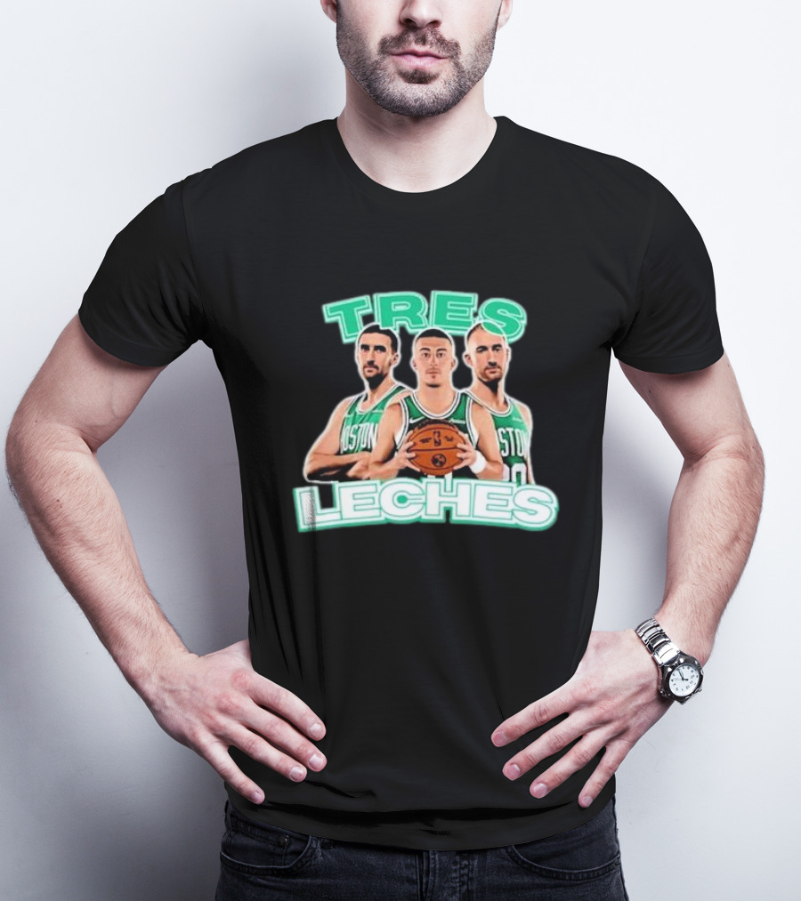 Boston Celtics Tres Leches Basketball Trio T-Shirt