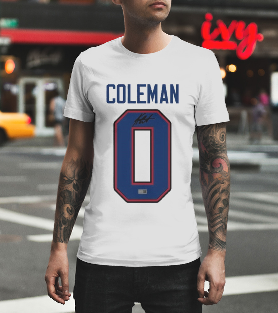 Coleman 0 Autograph Keon Coleman T-Shirt