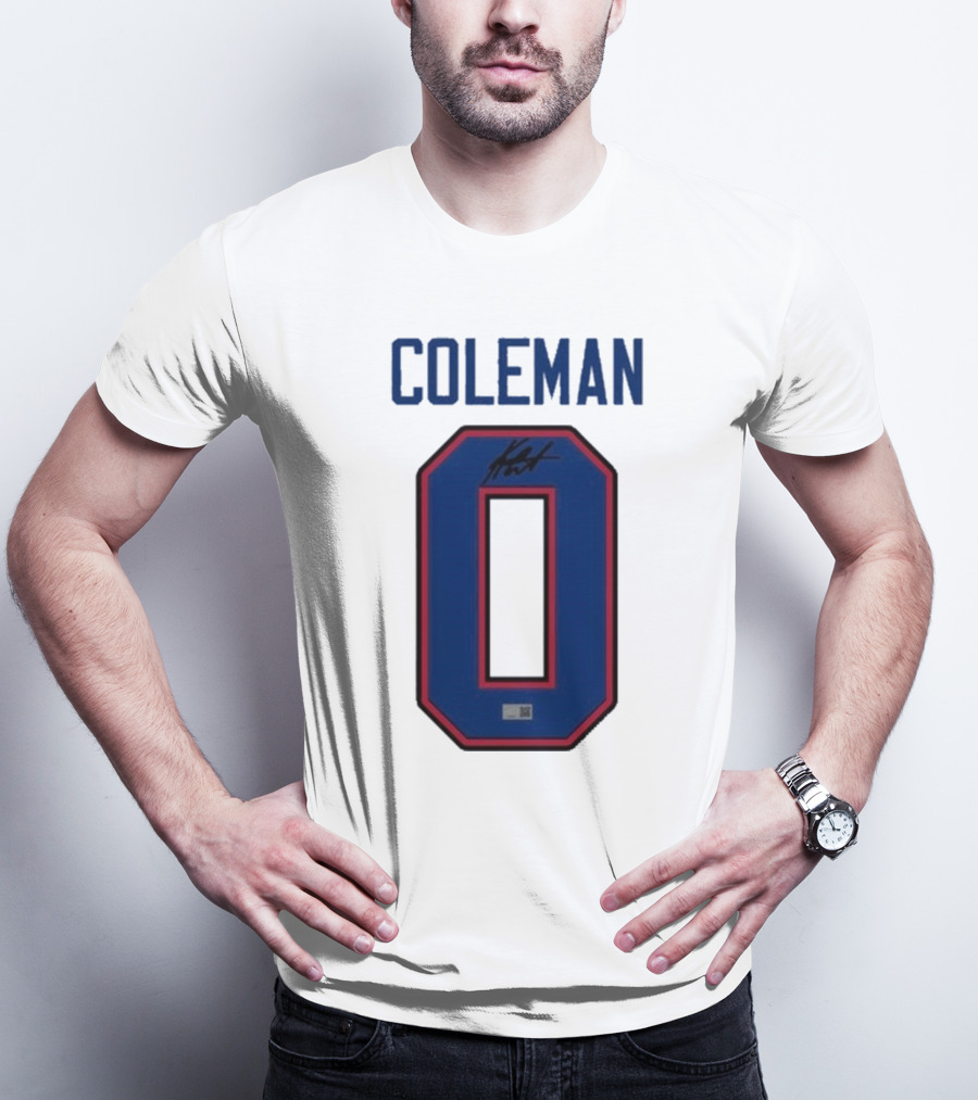 Coleman 0 Autograph Keon Coleman T-Shirt