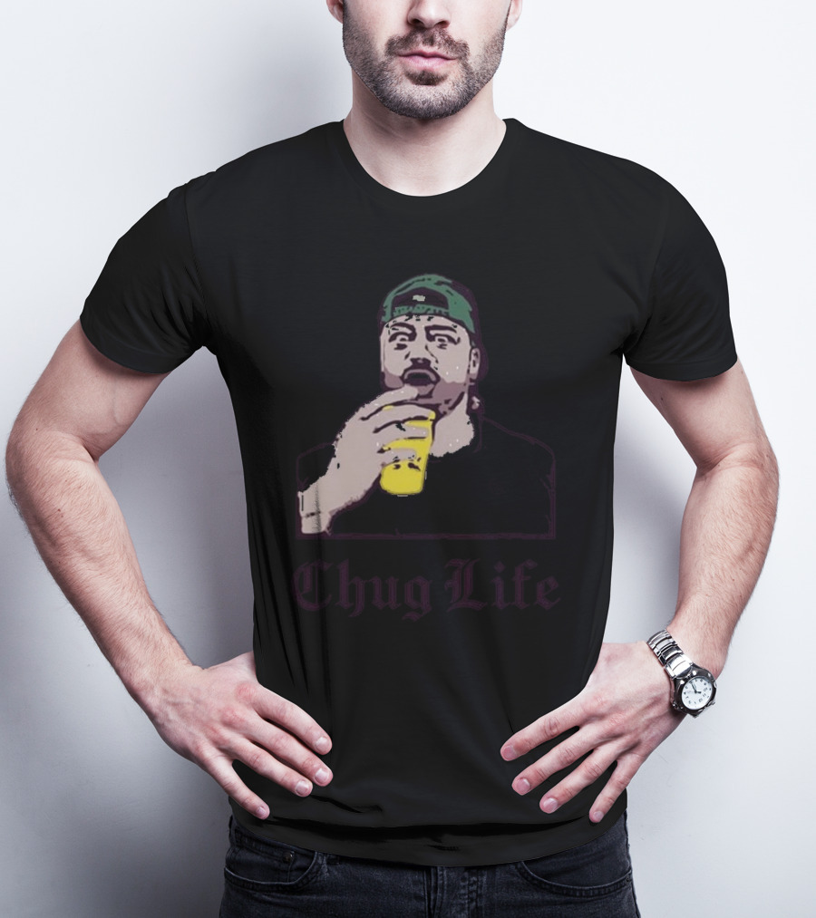 Campeche Collective David Bakhtiari Chug Life 69 Yellow Cup Green Cap T-Shirt