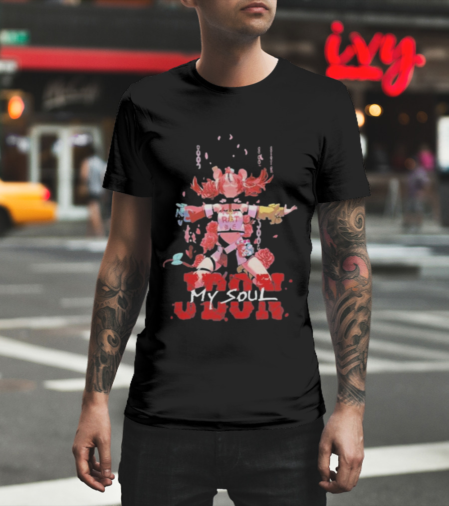 My Soul Jdon Rave Chains Roses Robot Doll T-Shirt