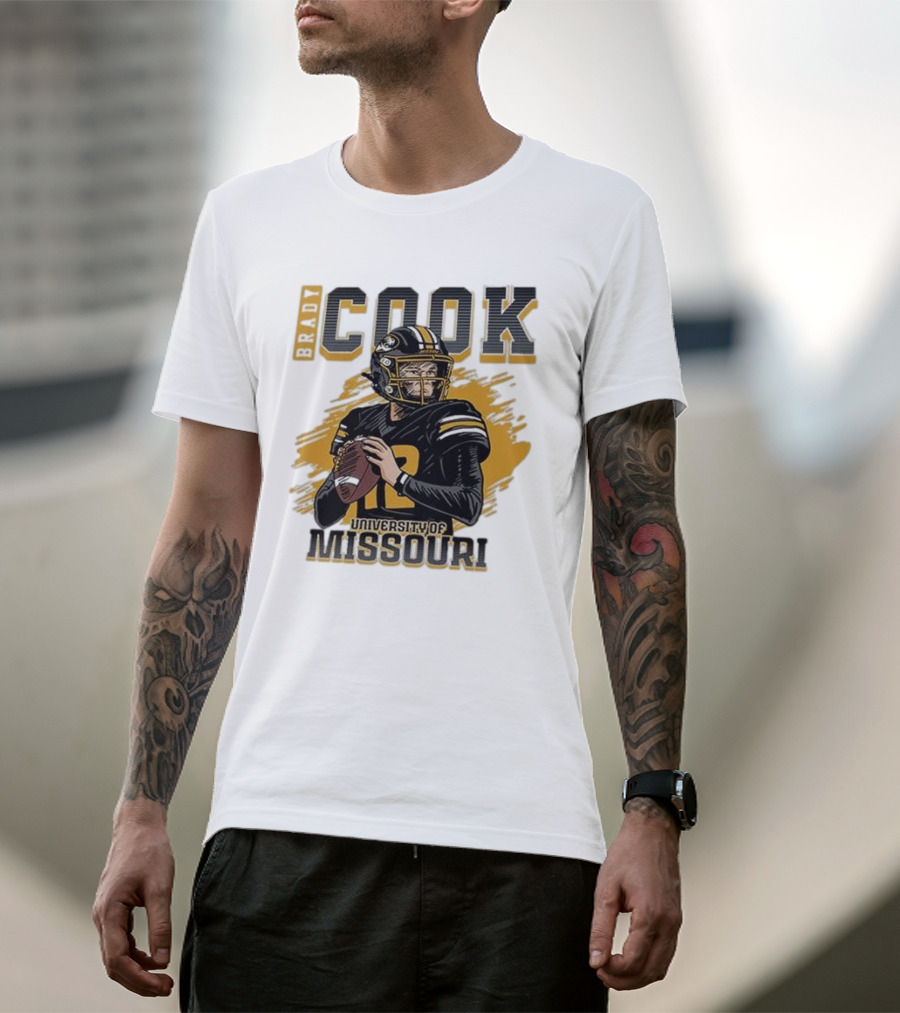 Brady Cook University Of Missouri Football Player T-Shirt