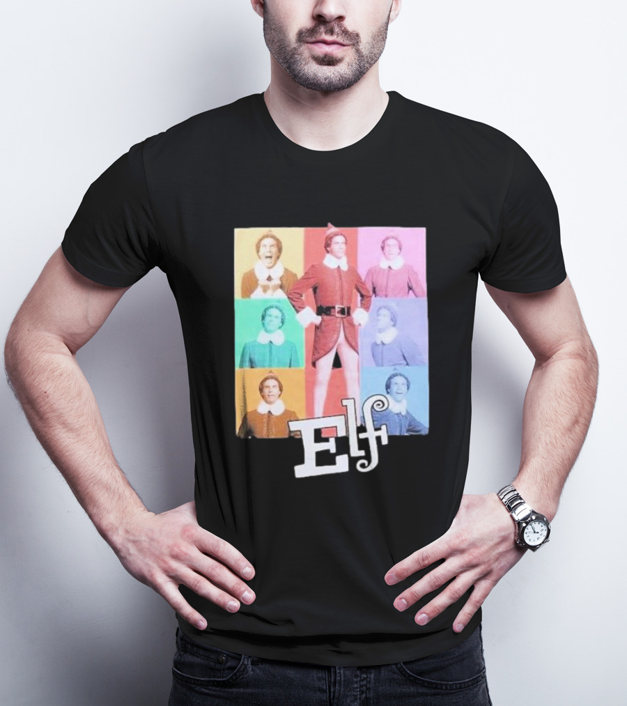 Elf Colorful Pop Art Collage T-Shirt