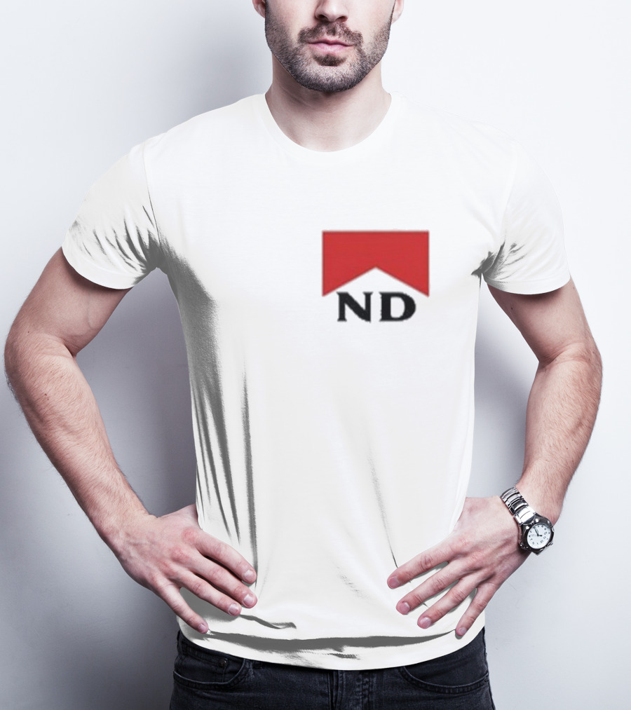 Nicotine Dolls ND Red Marlboro Style Badge T-Shirt