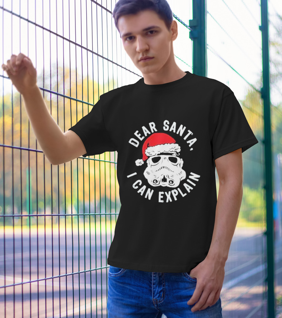 Star Wars Stormtrooper Santa Hat Dear Santa I Can Explain T-Shirt