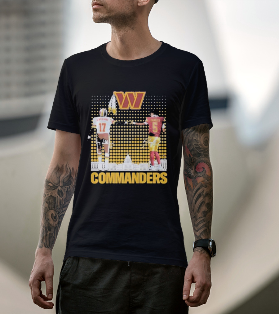 Williams Daniels Commanders Washington Football Legacy T-Shirt