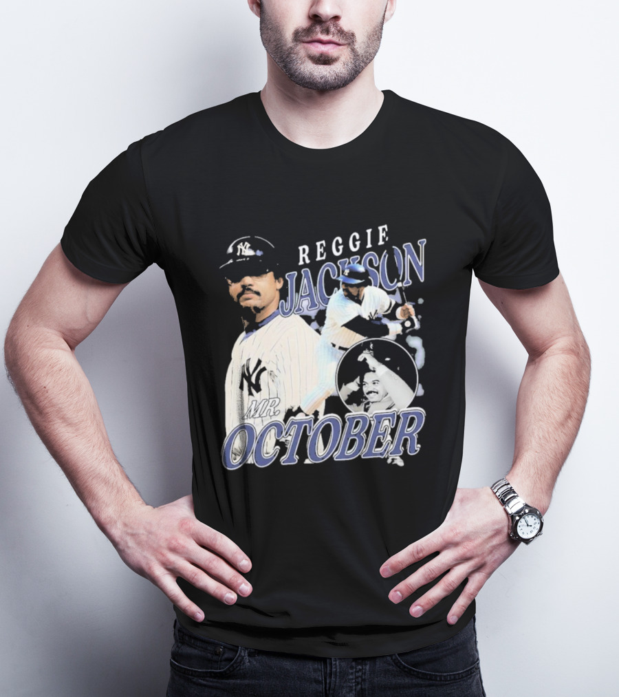 Reggie Jackson Mr October Yankees Legend T-Shirt