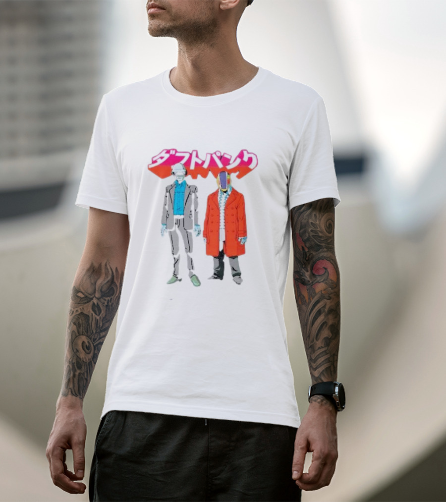 Daft Punk Anime Style Characters T-Shirt