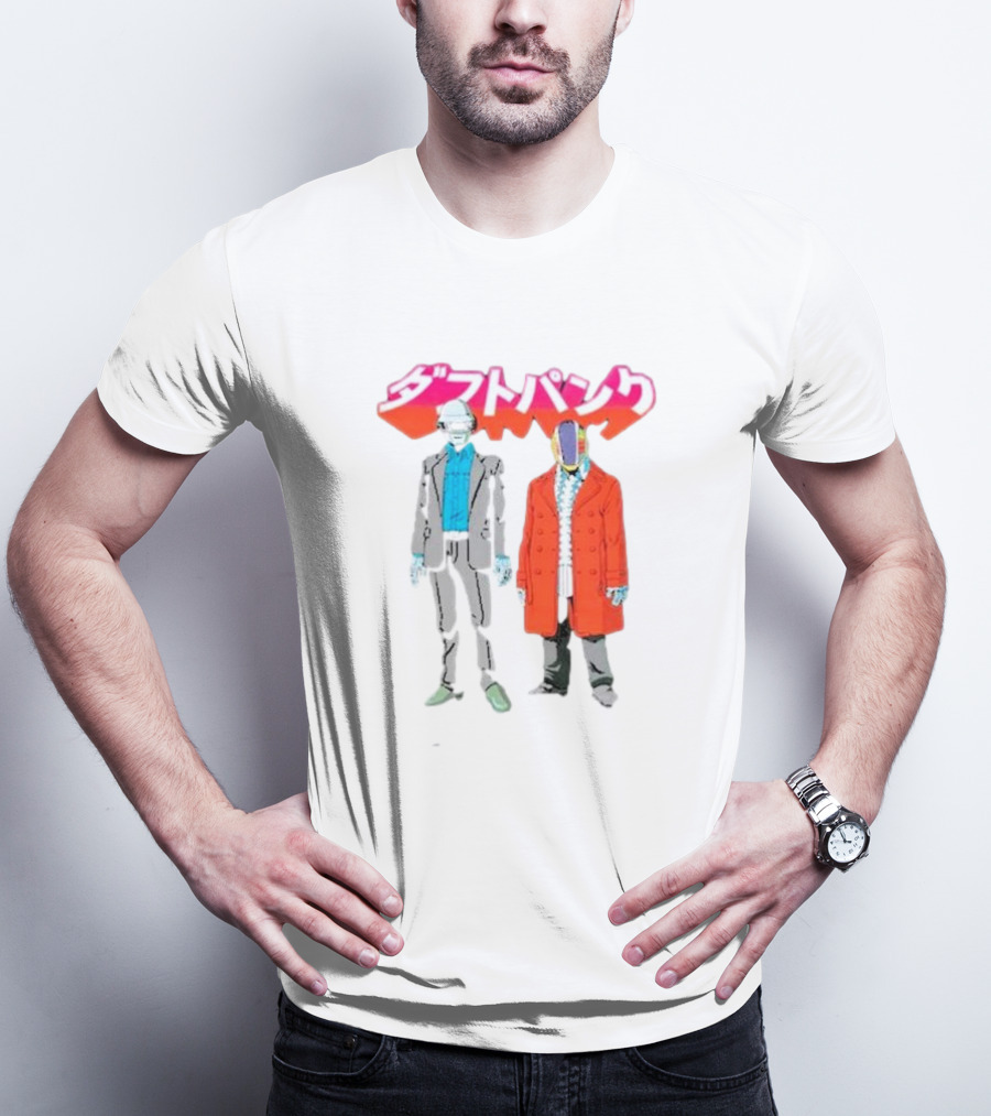 Daft Punk Anime Style Characters T-Shirt