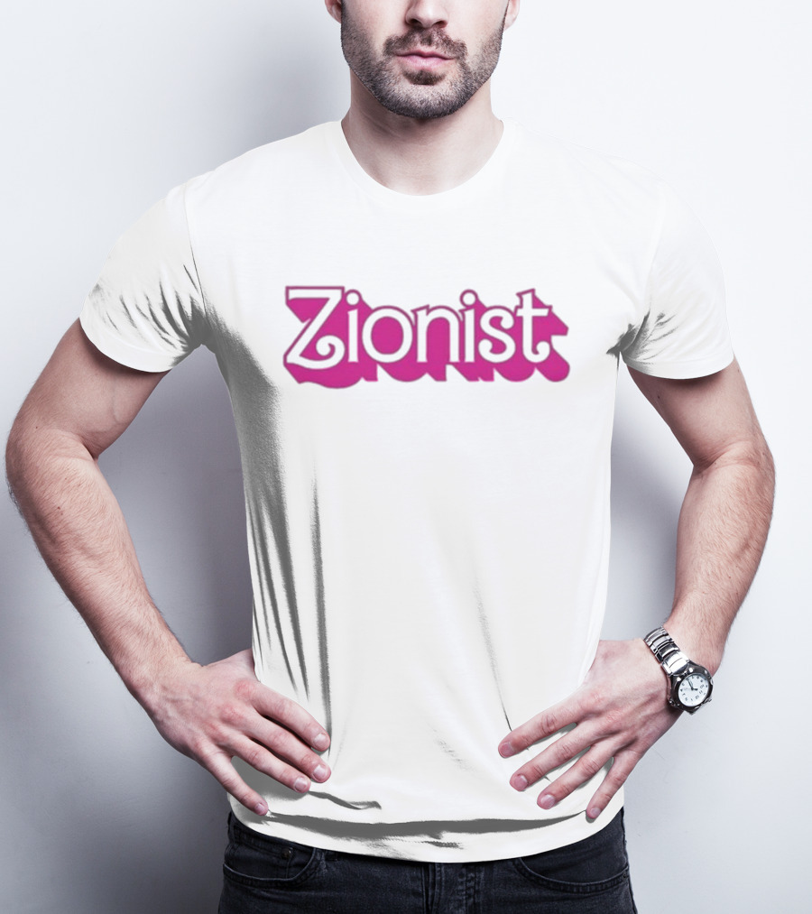 Sloan Rachmuth Zionist Statement Bold Pink Retro Font T-Shirt