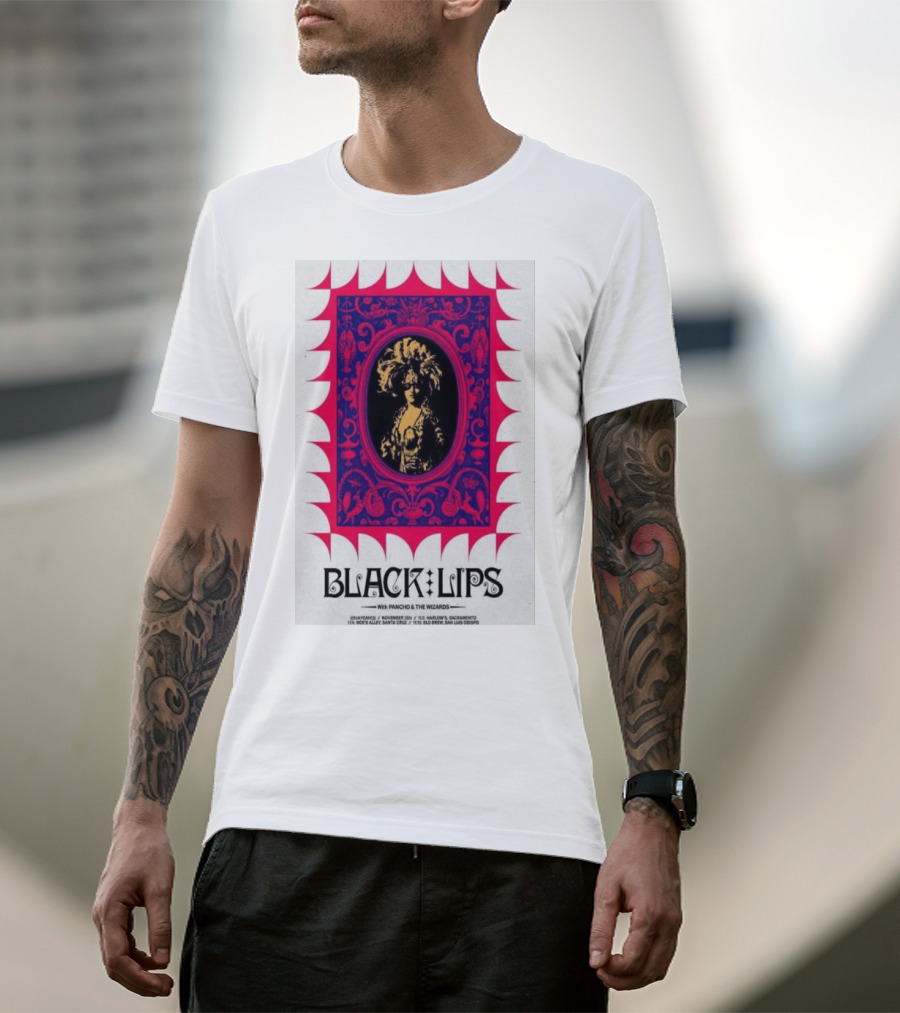 Black Lips With Poncho And The Wizards Santa Cruz San Luis Obispo T-Shirt