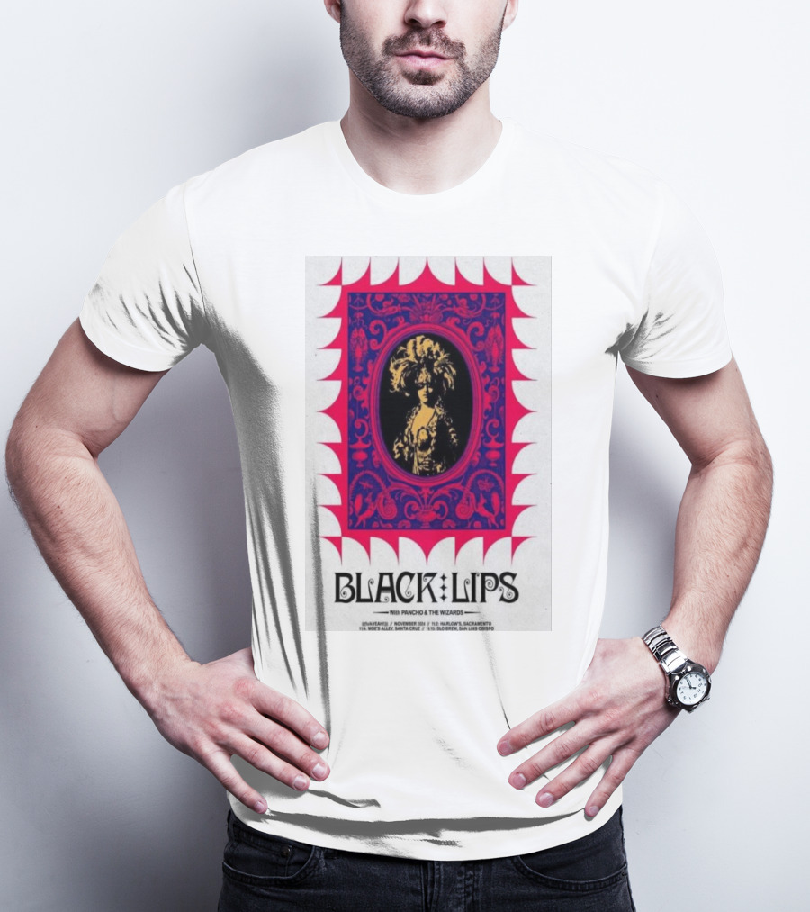 Black Lips With Poncho And The Wizards Santa Cruz San Luis Obispo T-Shirt