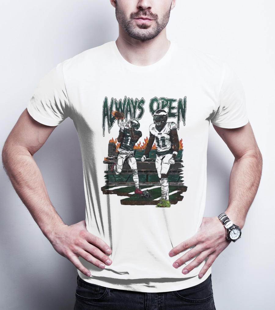 Jalen Hurts AJ Brown Always Open Football Iconic Play T-Shirt