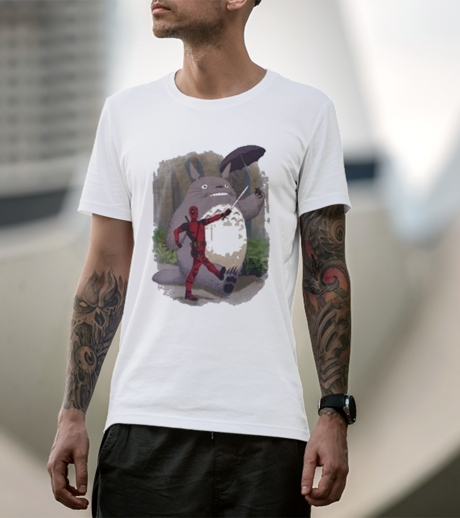 My Neighbor Totoro Deadpool Umbrella Adventure T-Shirt