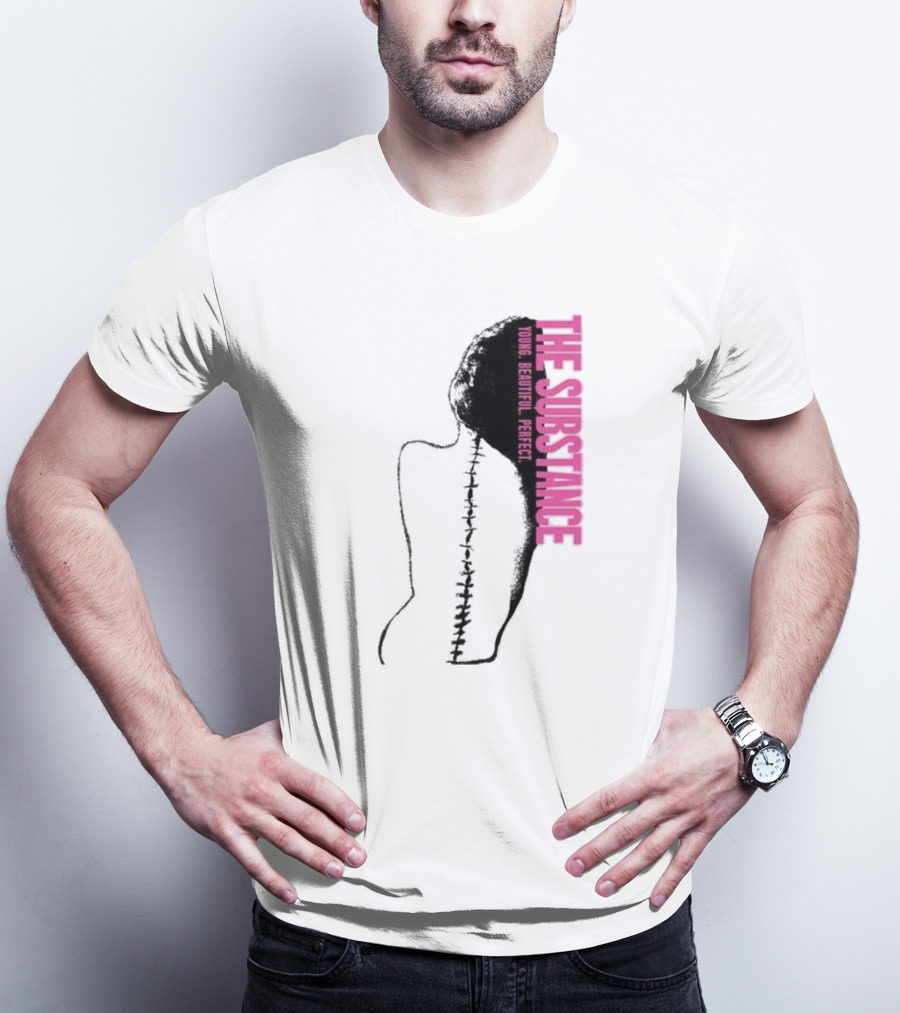 THE SUBSTANCE Young Beautiful Perfect Spine T-Shirt