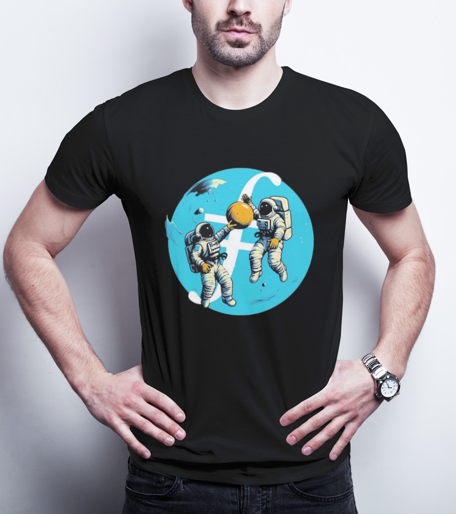 Filecoin ⨎ Astronauts In Space With Cryptocurrency T-Shirt