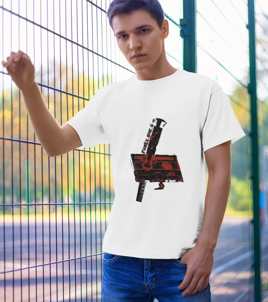 Three One G Records Sound Style Violence Cassette Gun Combination T-Shirt
