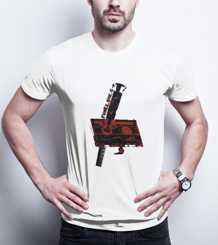Three One G Records Sound Style Violence Cassette Gun Combination T-Shirt