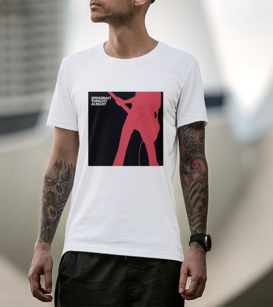 Spiderbait Tonight Alright Red Guitar T-Shirt