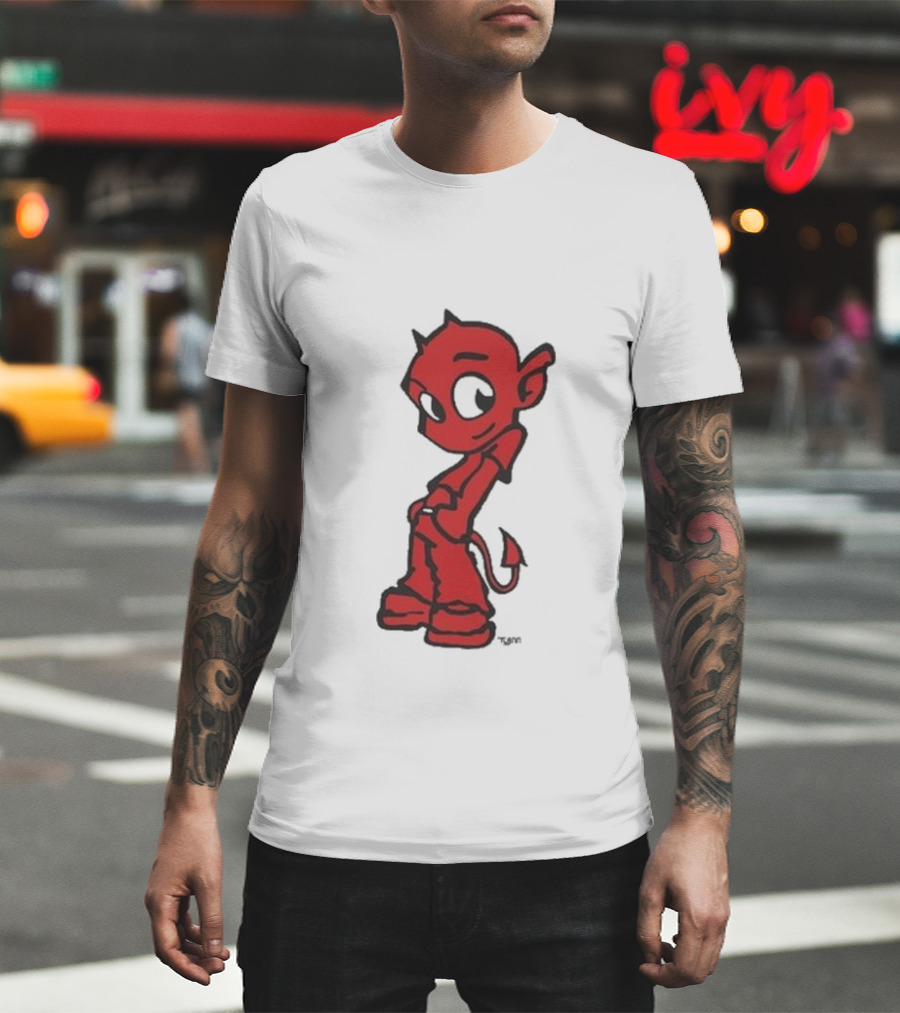 Toro Y Moi Tym Devil Red Cartoon Character T-Shirt