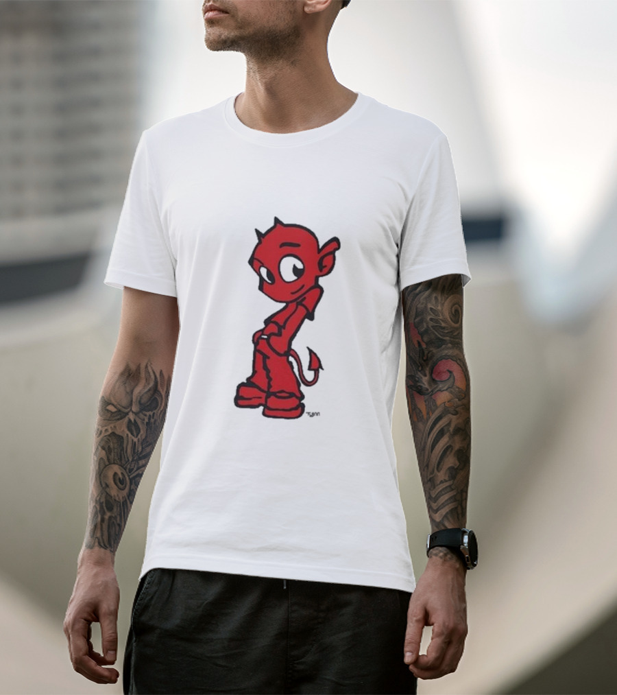 Toro Y Moi Tym Devil Red Cartoon Character T-Shirt