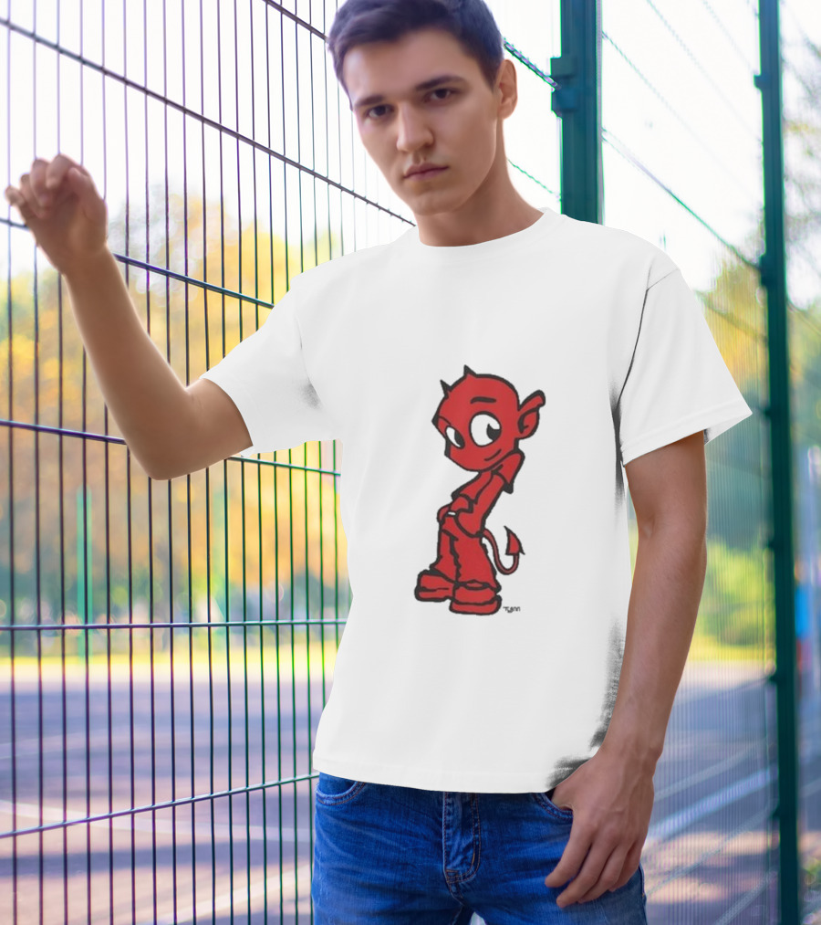 Toro Y Moi Tym Devil Red Cartoon Character T-Shirt