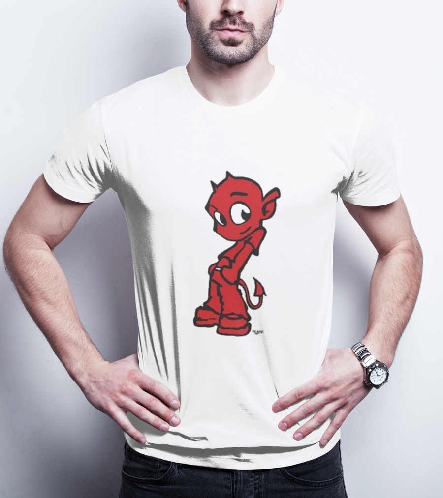 Toro Y Moi Tym Devil Red Cartoon Character T-Shirt