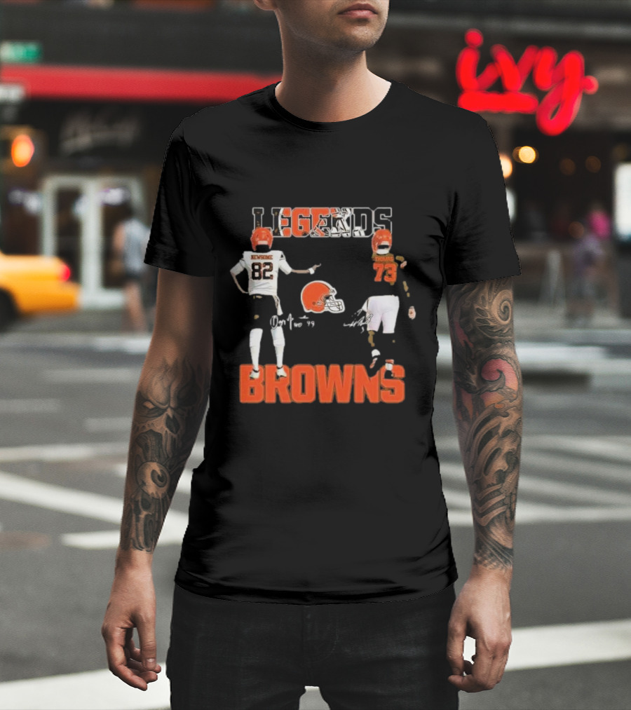 Cleveland Browns Legends Newsome Thomas 82 73 T-Shirt