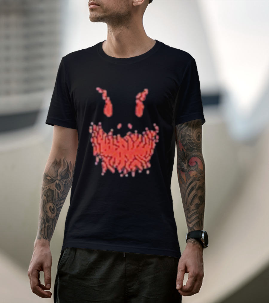 Scary Face Pixelated Joker T-Shirt