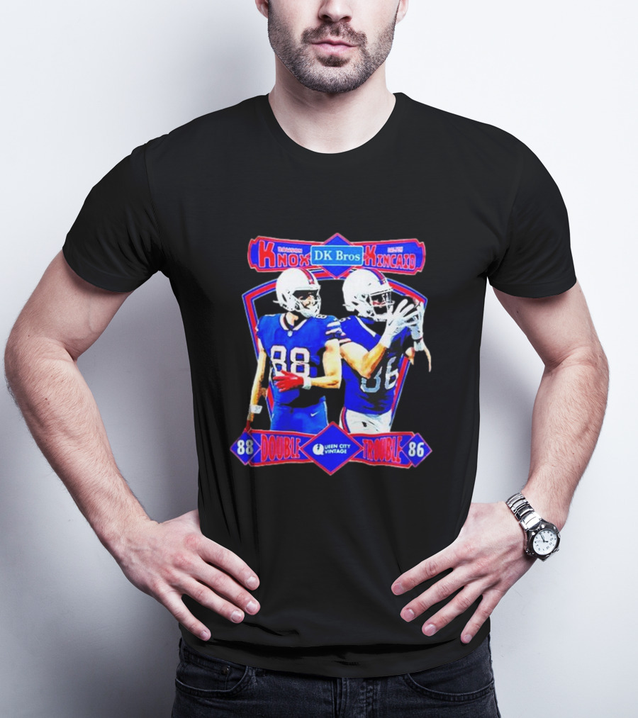 Knox DK Bros Kincaid Double Trouble 88 86 Bills Vintage T-Shirt