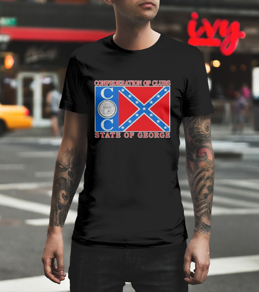 The Good Liars Confederation Of Clubs COC State Of Georgia Flag T-Shirt