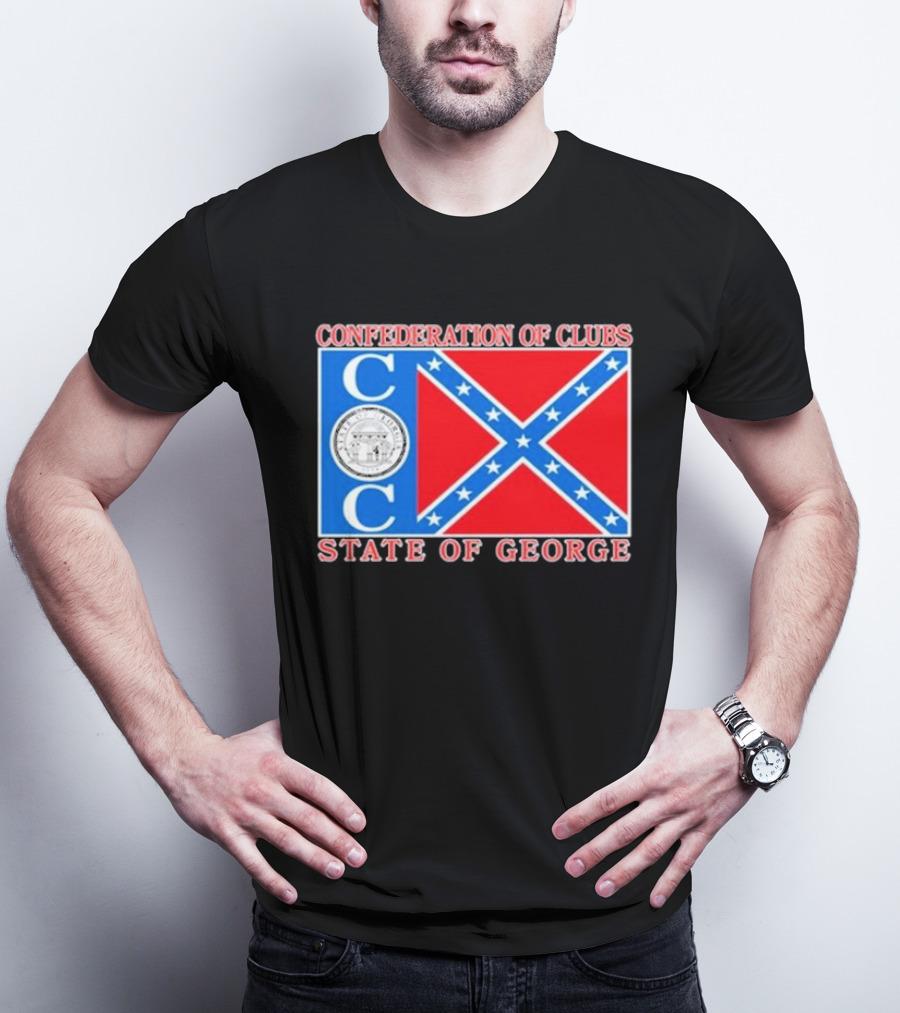 The Good Liars Confederation Of Clubs COC State Of Georgia Flag T-Shirt