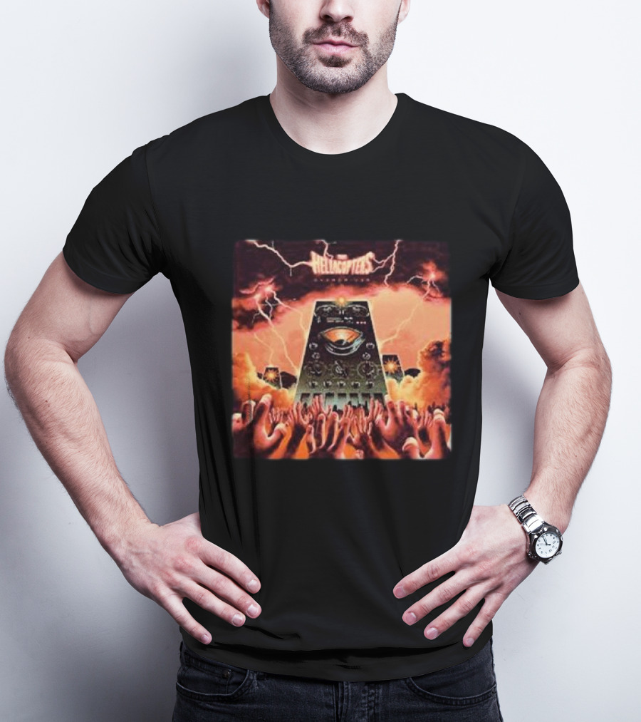 The Hellacopters Overdriver Lightning Hands Amplifier T-Shirt