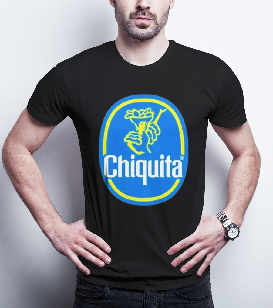 Chiquita Bananas Logo Iconic Blue And Yellow Emblem T-Shirt