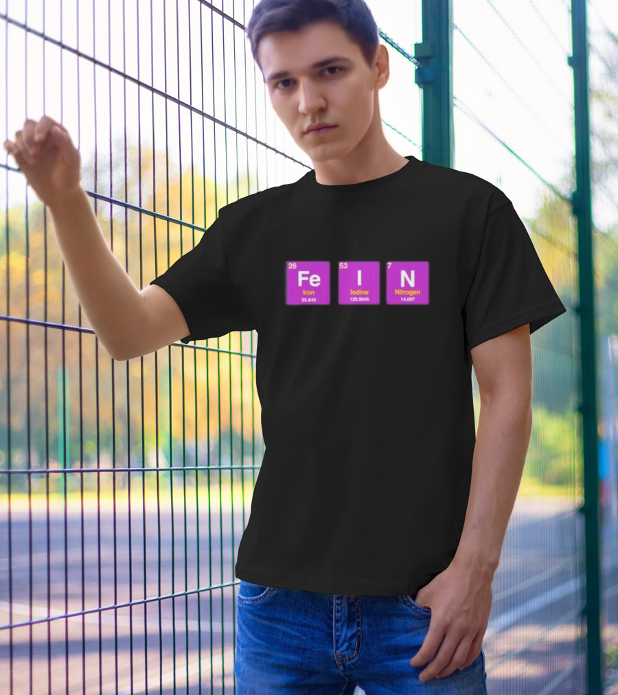 Funny Ahh Tees Iron Iodine Nitrogen Elements T-Shirt