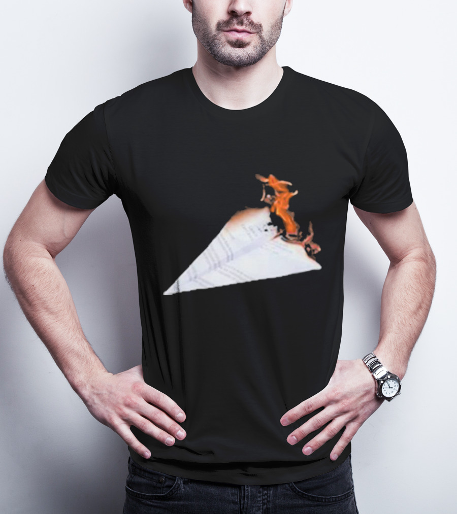 Lovejoyonline Lovejoy Nuisance Burning Paper Plane T-Shirt