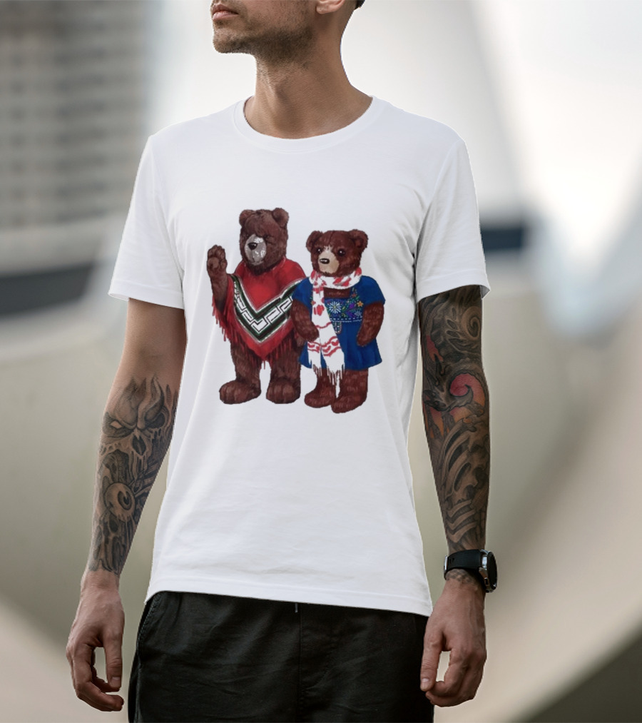 My Morning Jacket Pooch And Denise Bears Winter Poncho And Scarf T-Shirt