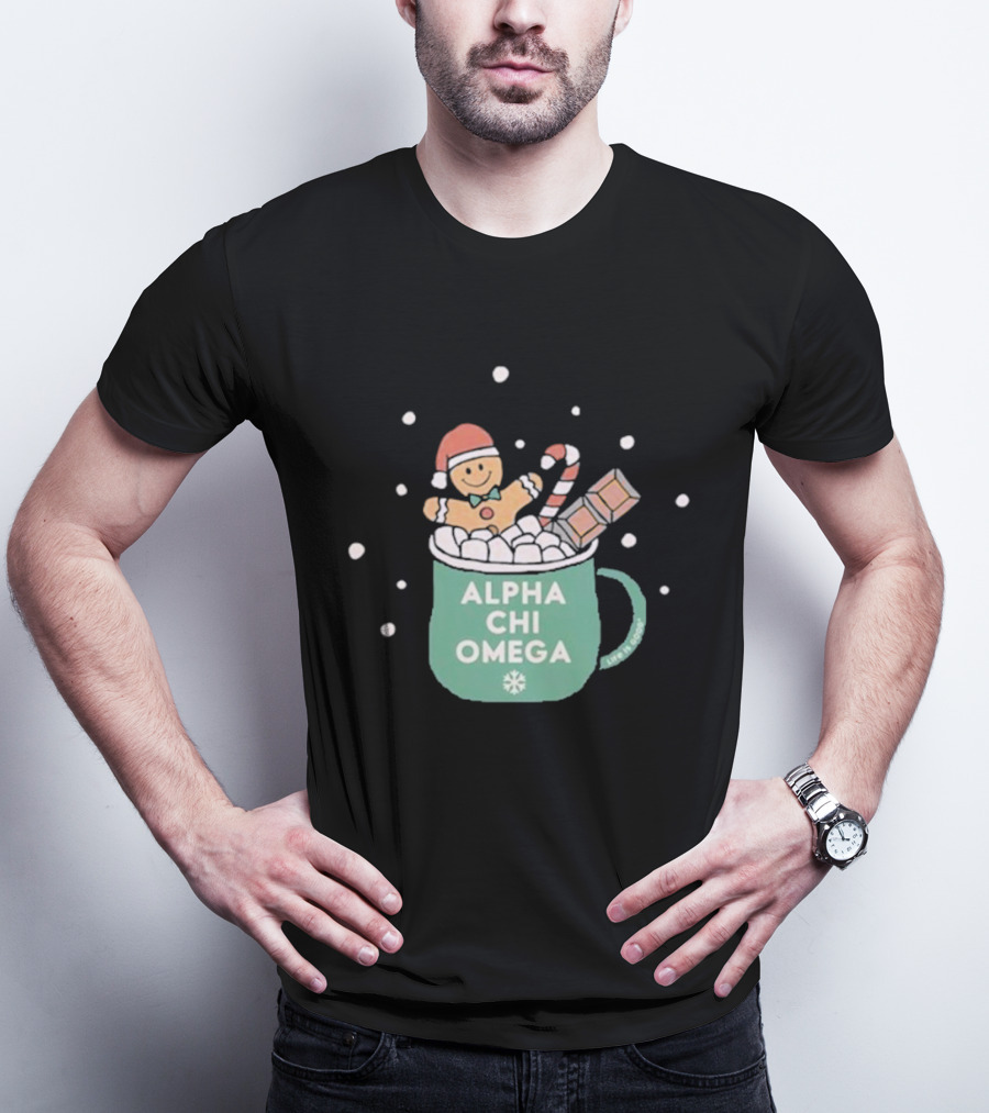 Life Is Good Alpha Chi Omega Holiday T-Shirt
